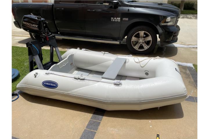 AB INFLATABLES - Dinghy West Marine y Motor Mercury 6 HP 2018 , Botes ...
