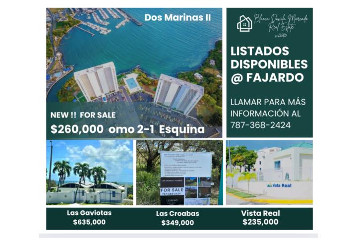 Dos Marinas Puerto Rico, Venta Bienes Raíces Fajardo Puerto Rico, Real ...