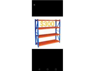 Racks anaquel estante tablillero gondolas Puerto Rico