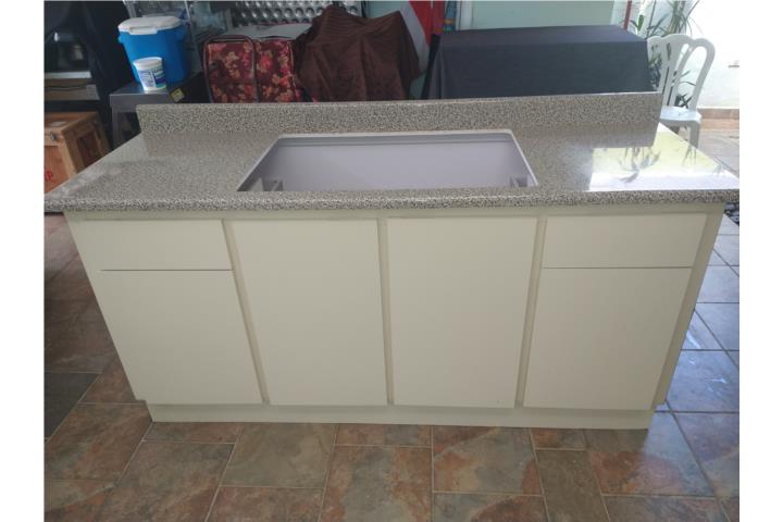 GABINETE DE COCINA 6' PVC CON TOPE Puerto Rico
