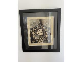 Serigrafia enmarcada de Diogenes Ballester Puerto Rico