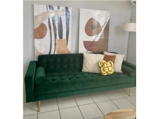 Sofá Verde Velvet Puerto Rico