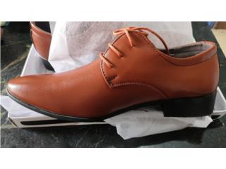 Zapatos cuero marron size 10-nuevos Puerto Rico