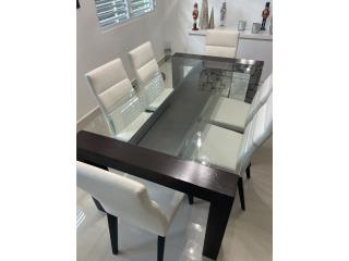 JUEGO DE COMEDOR DE KOPER CON 6 SILLAS Puerto Rico