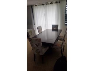 Comedor 6 sillas madera sólida Puerto Rico