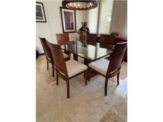 Comedor 6 sillas de madera Koper - $1750 OMO Puerto Rico