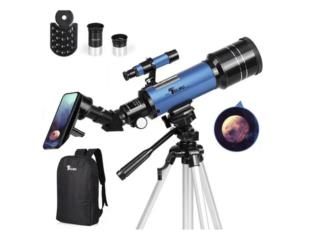Telescopio Telmu 70mm Apertura 400mm AZ Mount Puerto Rico