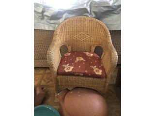 3 Butacas en mimbre Puerto Rico