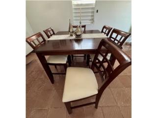 Mesa alta de comedor con 6 sillas Puerto Rico