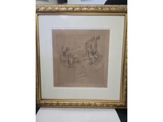 FRANCESCO BARTOLOZZI GRABADO EN PUNTO Puerto Rico