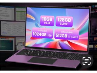NUEVA LAPTOP COLOR LILA CARGADOR Y BULTO Puerto Rico