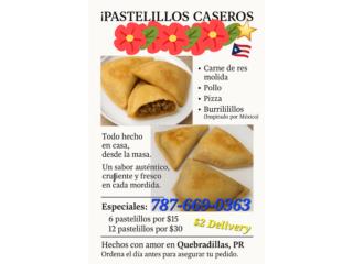 Pastelillos Caseros! $15 1/2 docena. Puerto Rico