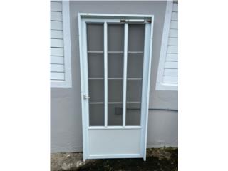 Puerta aluminio con screen Puerto Rico