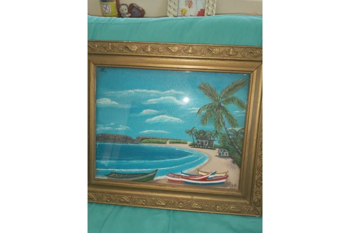 cuadro en pintado en canvas Puerto Rico