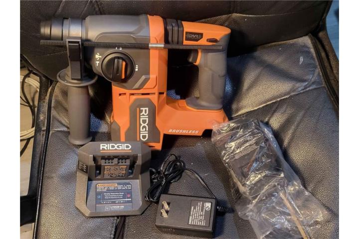 Rotary Hammer Ridgid con batería y cargador Puerto Rico