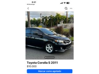 Toyota, Corolla S del 2011 Clasificados Online Puerto Rico