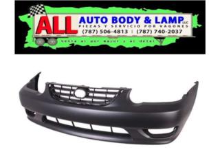 TOYOTA COROLLA 01-02 Cover Bumper Delantero Puerto Rico ...