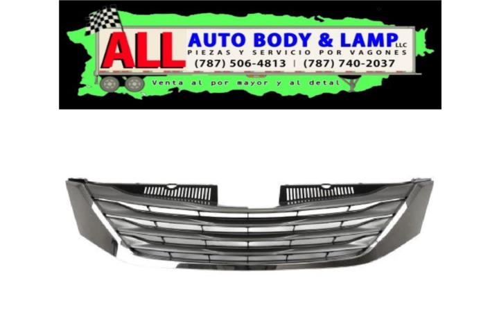 TOYOTA SIENNA 11-15 Parilla Chromeada y Negra Puerto Rico ...