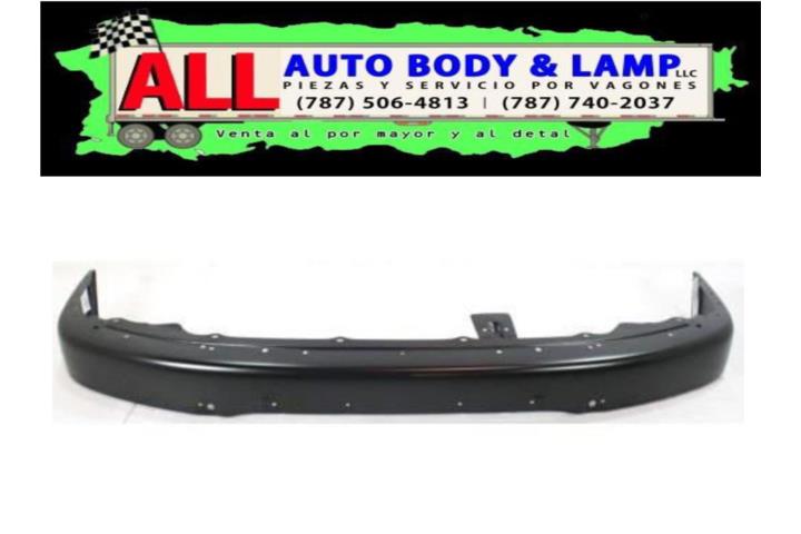 TOYOTA 4RUNNER 99-02 Bumper Negro con Agujero,