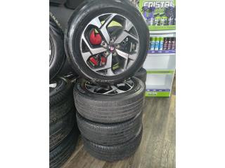 Aros 17" 5 rotos 114mm con gomas Puerto Rico, ClasificadosOnline.com