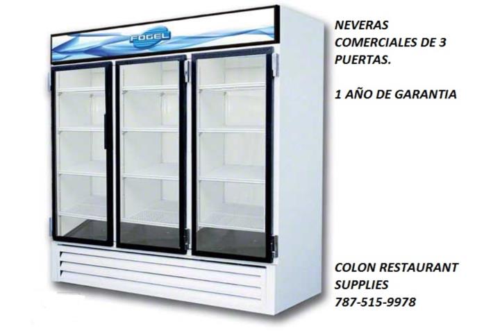 NEVERAS O CONGELADORES COMERCIALES (NUEVOS) Puerto Rico