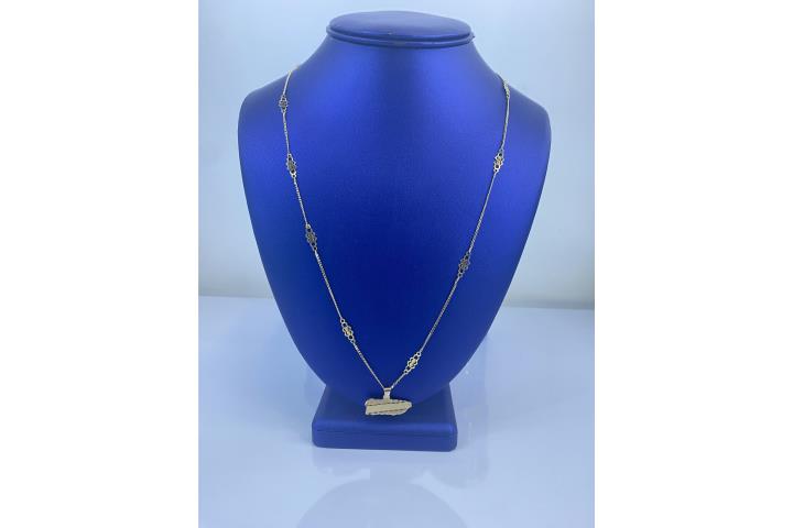 CADENA 14K CON CHARM DE PUERTO RICO Puerto Rico