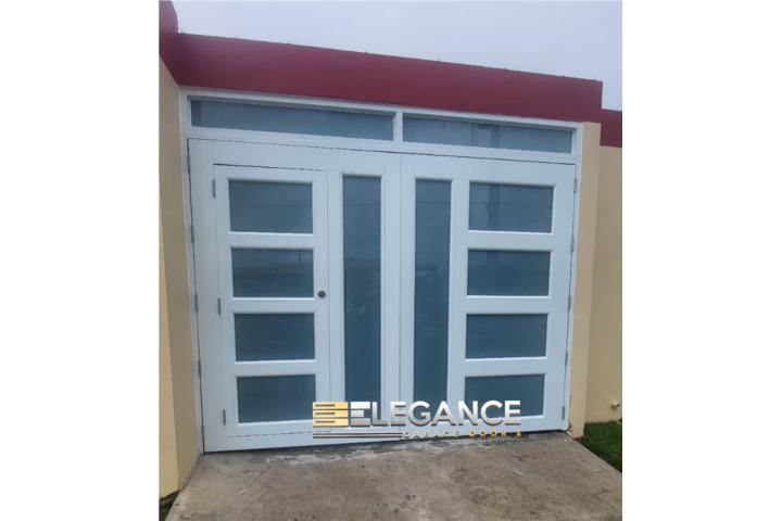 PORTON DE GARAJE CON PUERTA PEATONAL ALUMINIO Puerto Rico