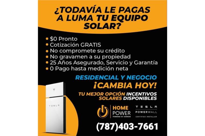 TESLA POWERWALL! HOME POWER SOLAR Puerto Rico