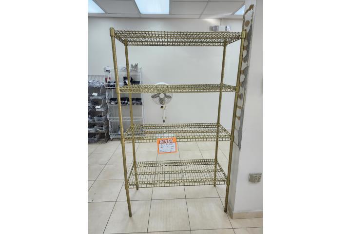 TABLILLERO EN METAL COLOR ORO, 4 TAB. Puerto Rico