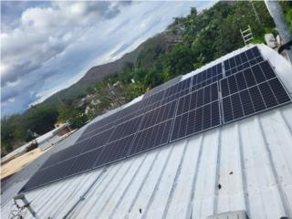 Sistema de energía solar en techo de Galvalum Puerto Rico