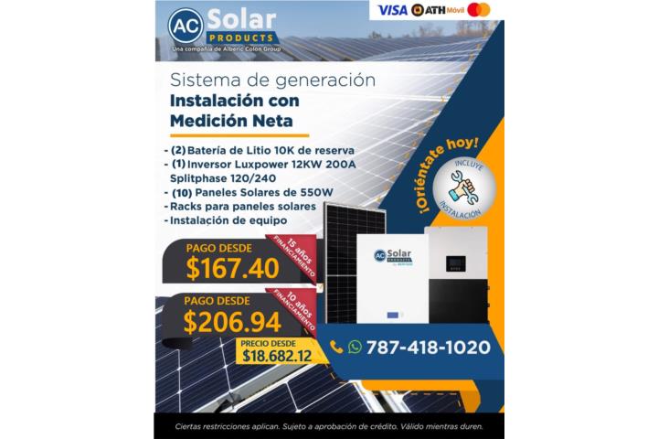 Sistema de generacion Intalacion y Med. Neta Puerto Rico