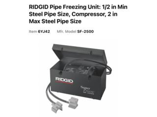 RIDGID PIPE FREEZING UNIT CONTRATISTAS Puerto Rico